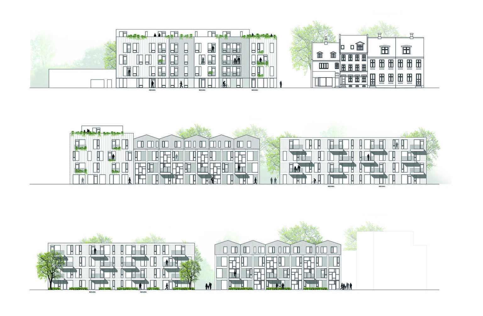 Knudrisrækkerne i Aarhus C