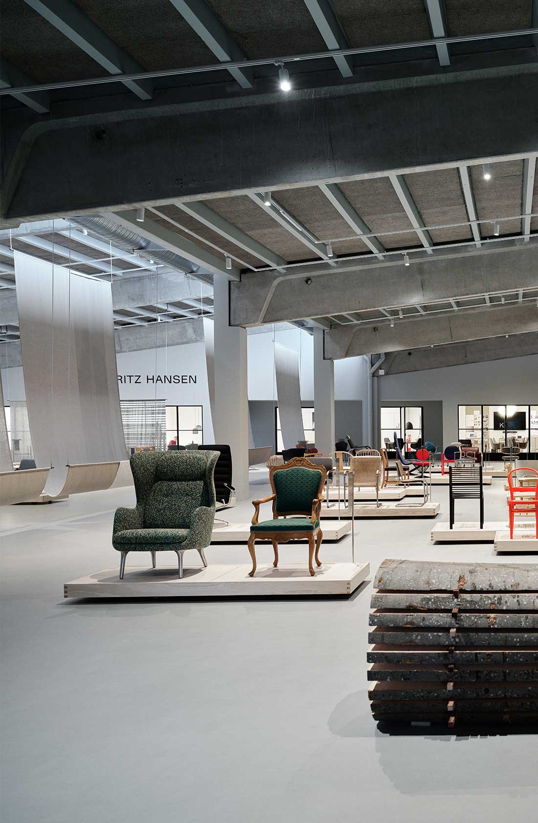 Transformation af Fritz Hansen Design Hall - Sweco Architects