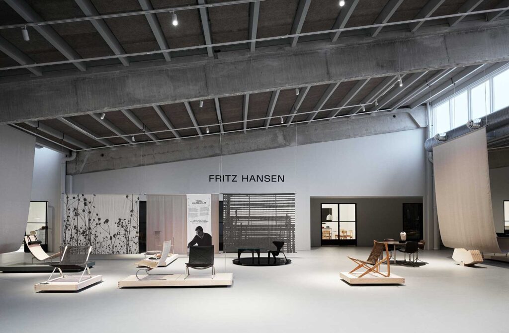 Transformation of Fritz Hansen Design Hall - Sweco Architects